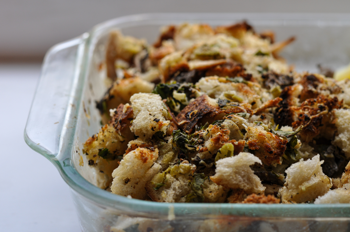 Mushroom Stuffing - Bowl of Yum